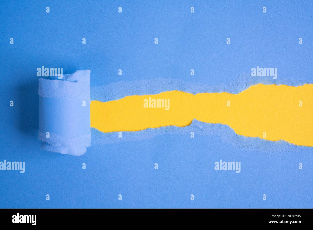 a torn blue sheet Stock Photo - Alamy