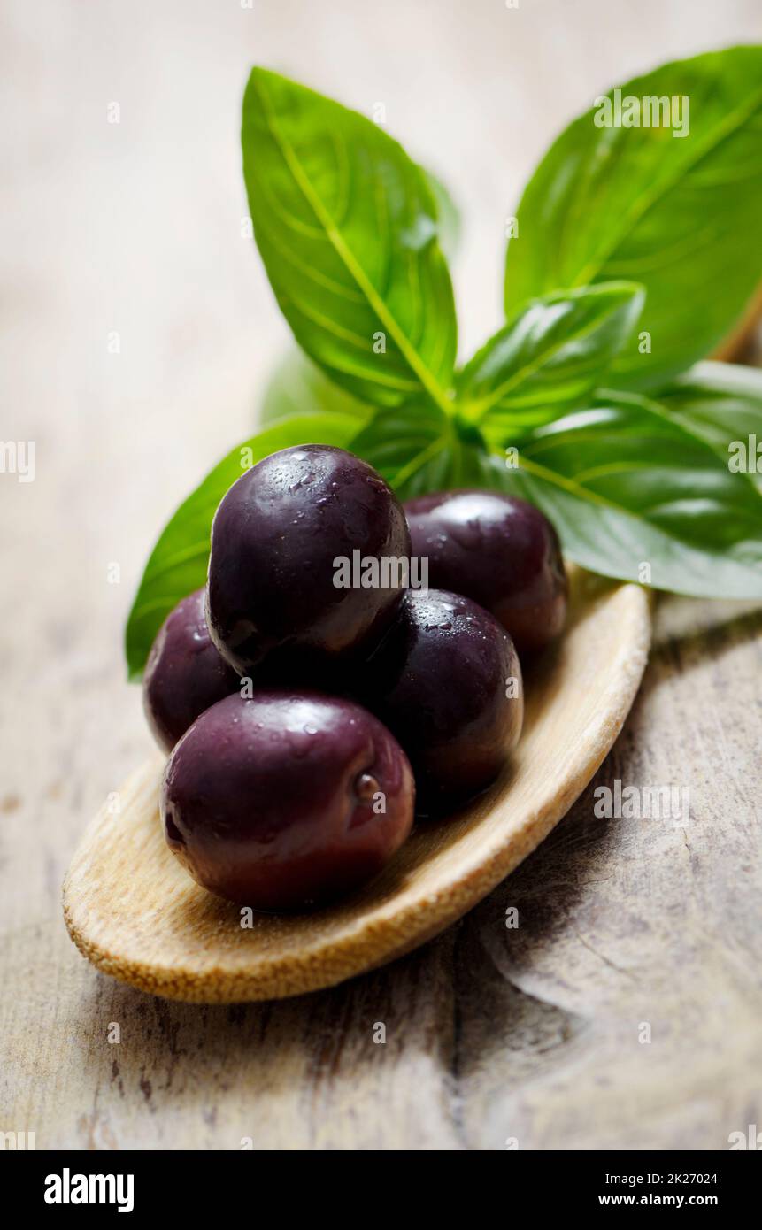 Olive wood ladle hi-res stock photography and images - Alamy