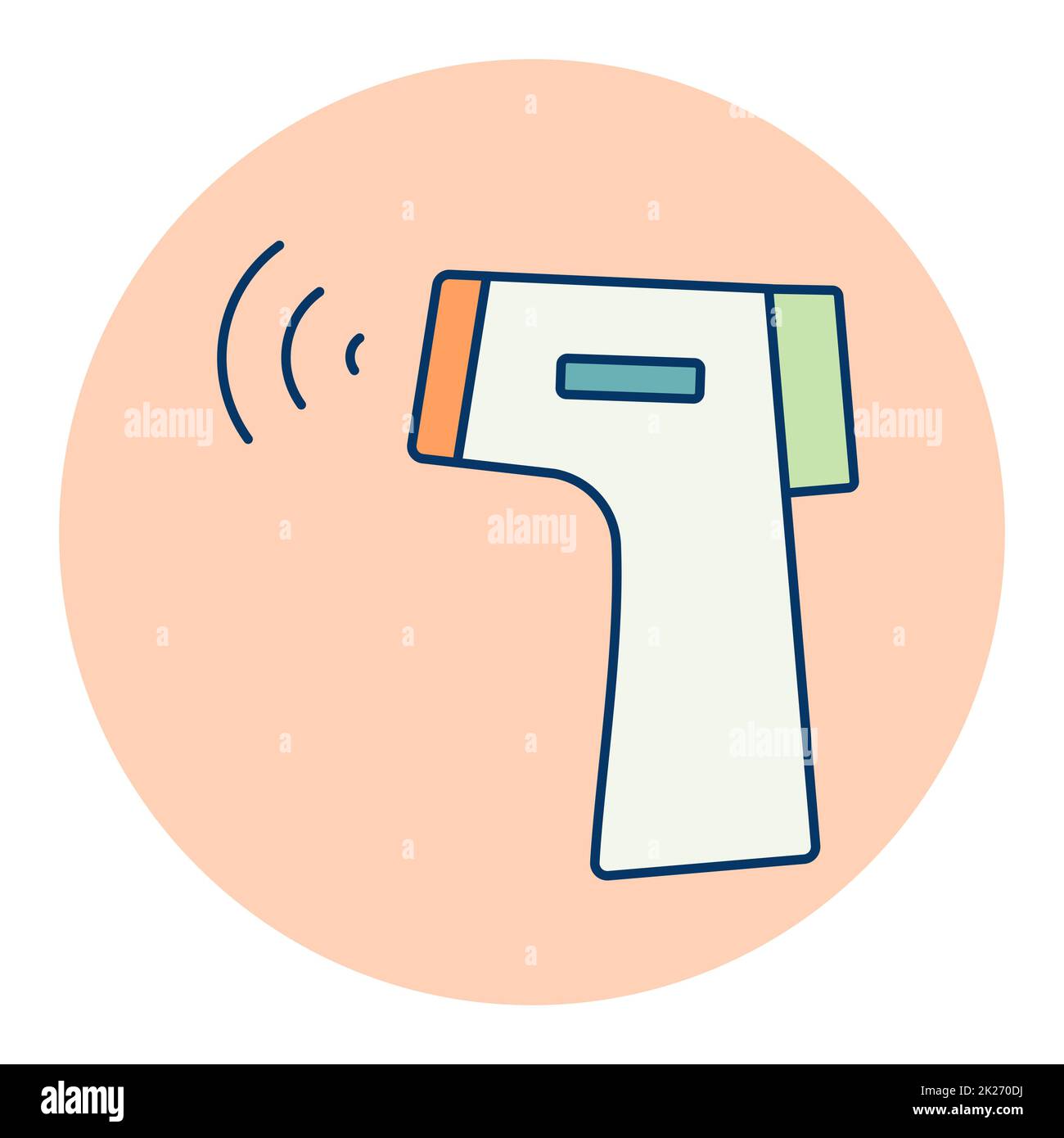 Non contact electronic thermometer Cut Out Stock Images & Pictures - Alamy