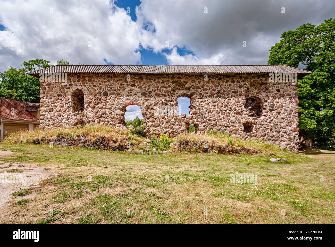 Window openings of an old building Stock Photo - Alamy