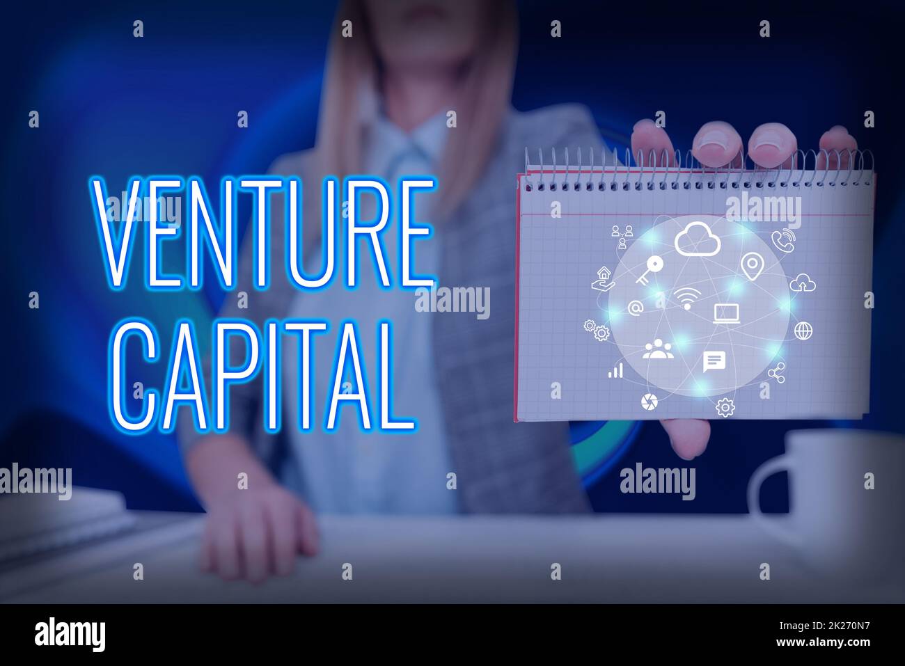 Conceptual caption Venture Capital. Business concept capital invested ...