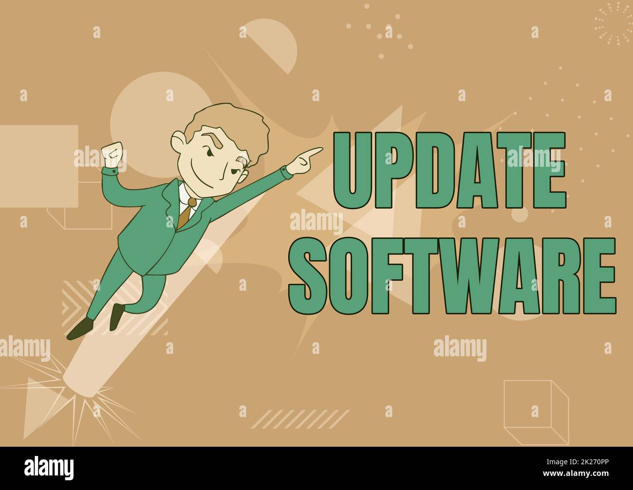 Text showing inspiration Update Software. Business showcase an ...