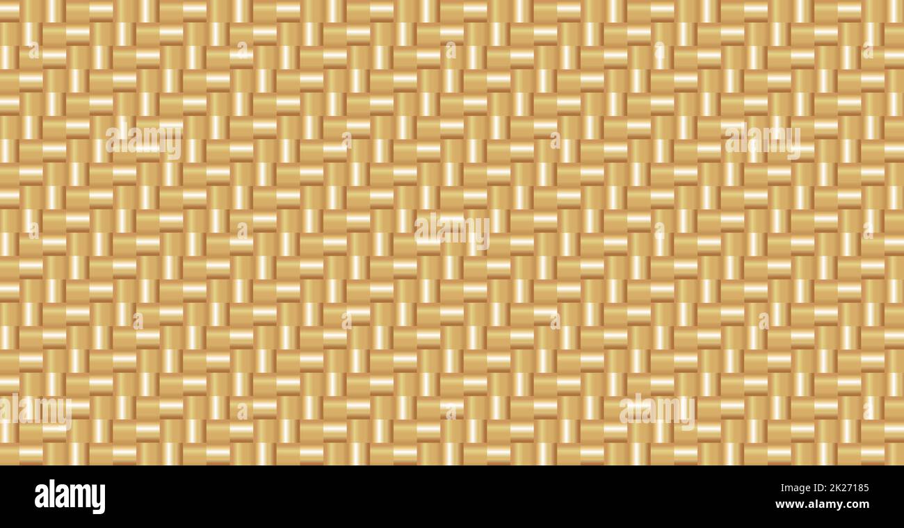 Panoramic golden gradient braided background, repeating elements ...