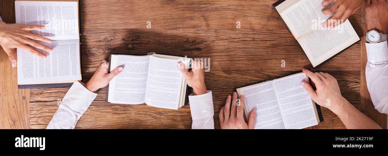 People Reading Holy Books Stock Photo - Alamy