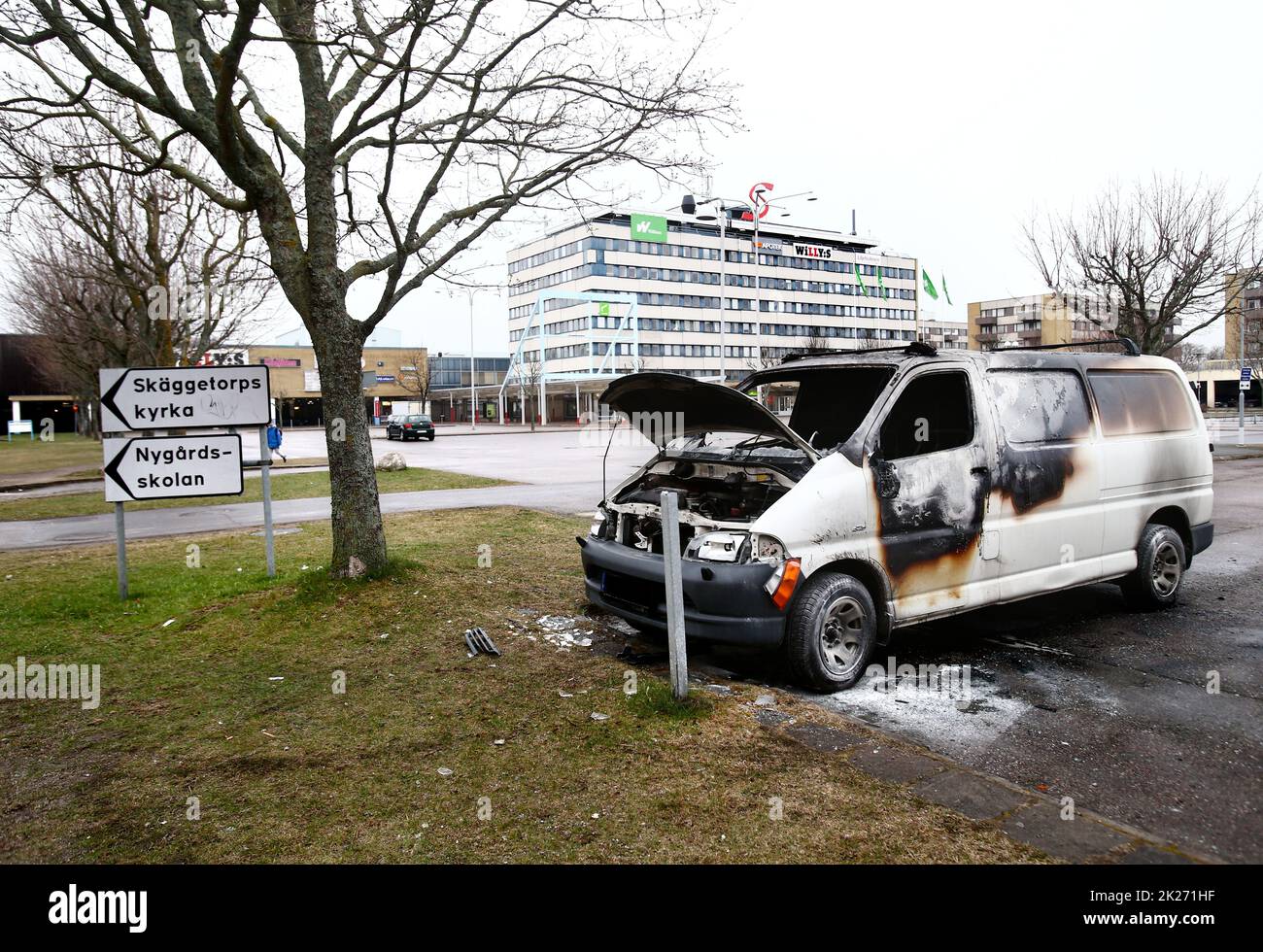 The day after about 50 young people started a violent riot in ...