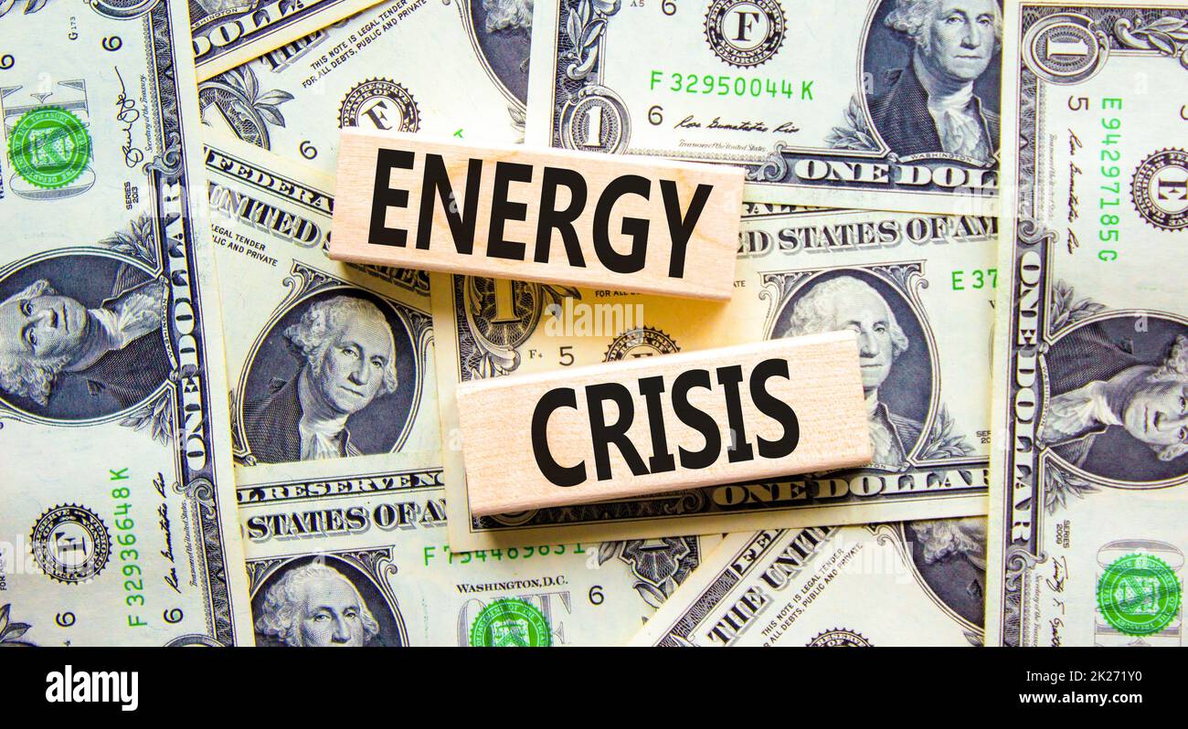 Global energy crisis symbol. Concept words Energy crisis on wooden ...