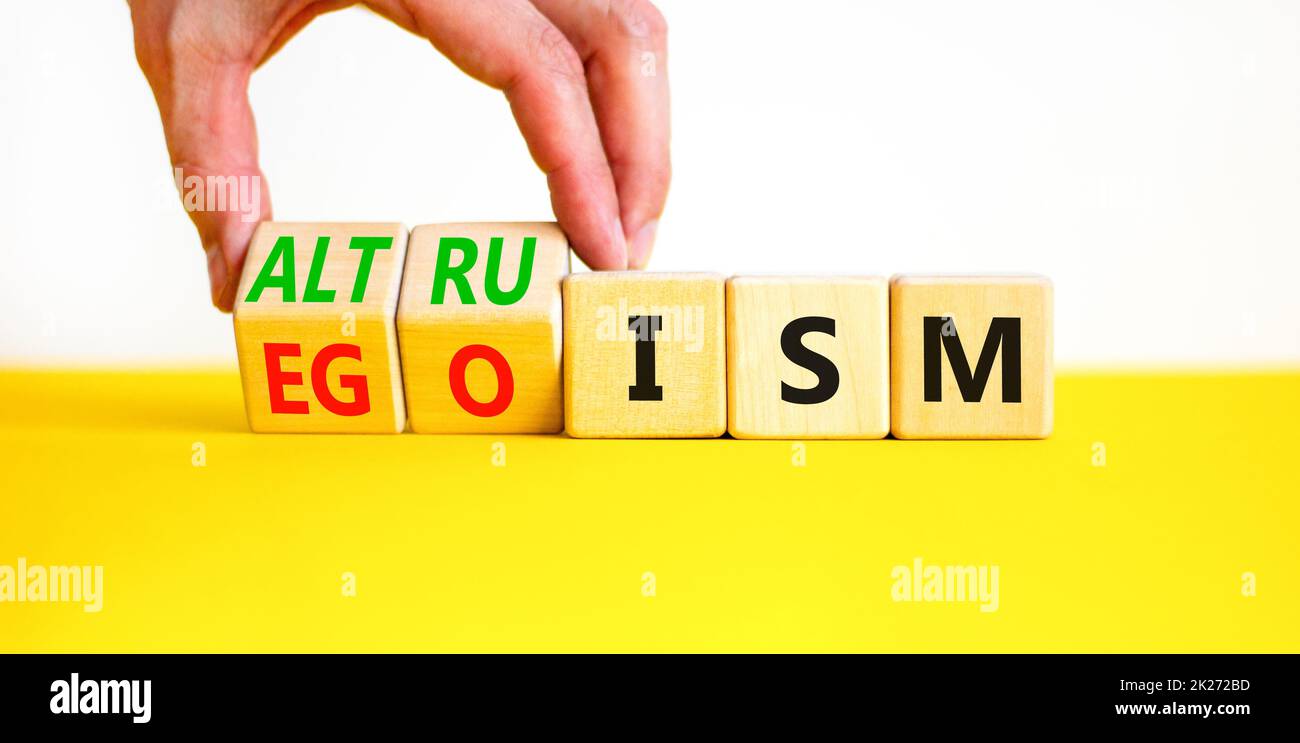 Either egoism or altruism hi-res stock photography and images - Alamy