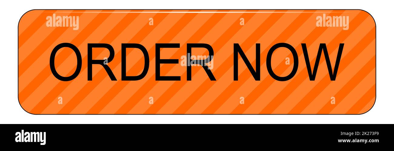 Order now Button orange on white background â€“ illustration Stock ...