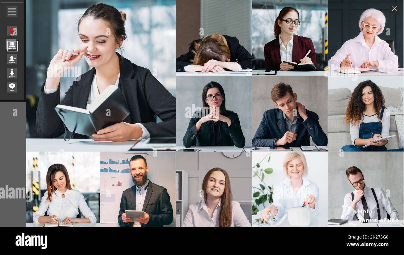 Business webinar. Web coaching. Virtual professional training ...