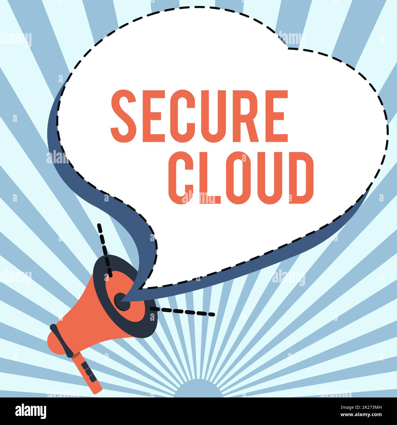 Text sign showing Secure Cloud. Concept meaning global network security ...