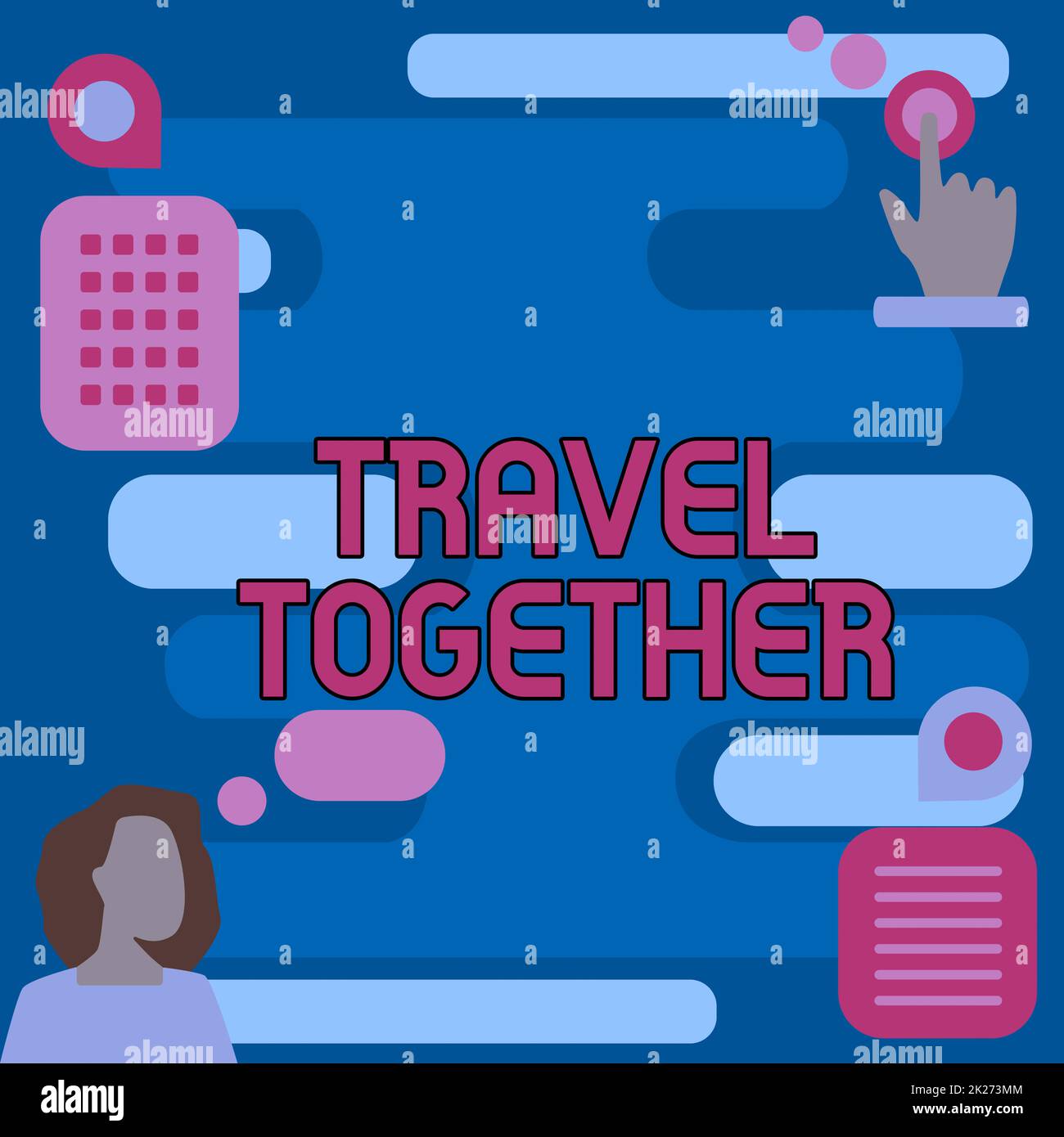 Conceptual display Travel Together. Business concept opportunities to ...