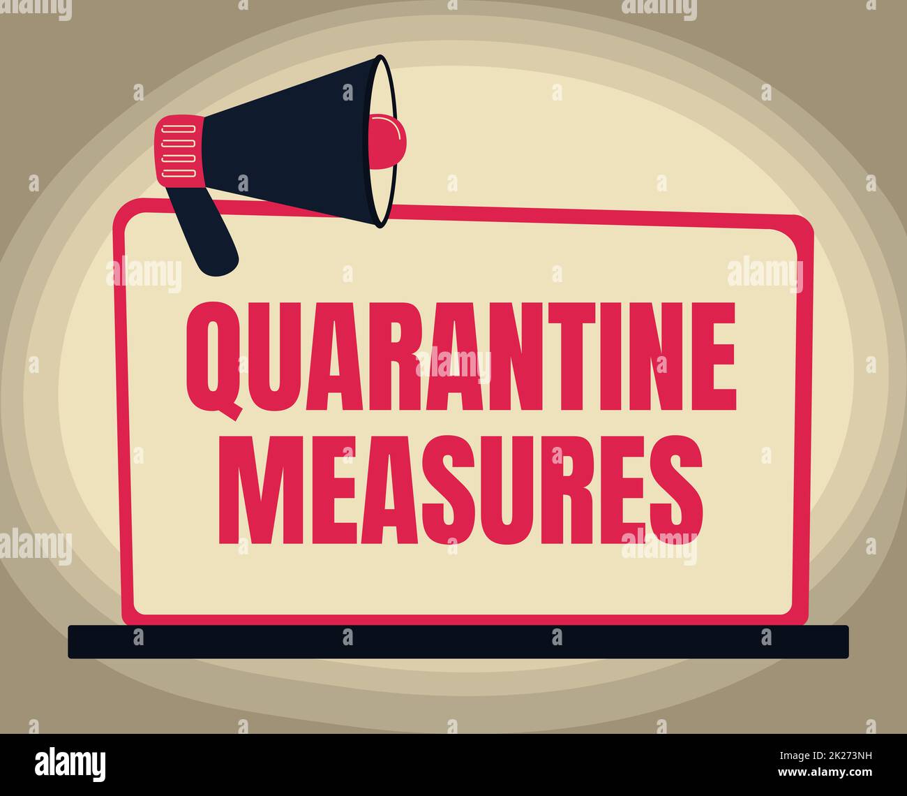Conceptual caption Quarantine Measures. Business approach safety ...