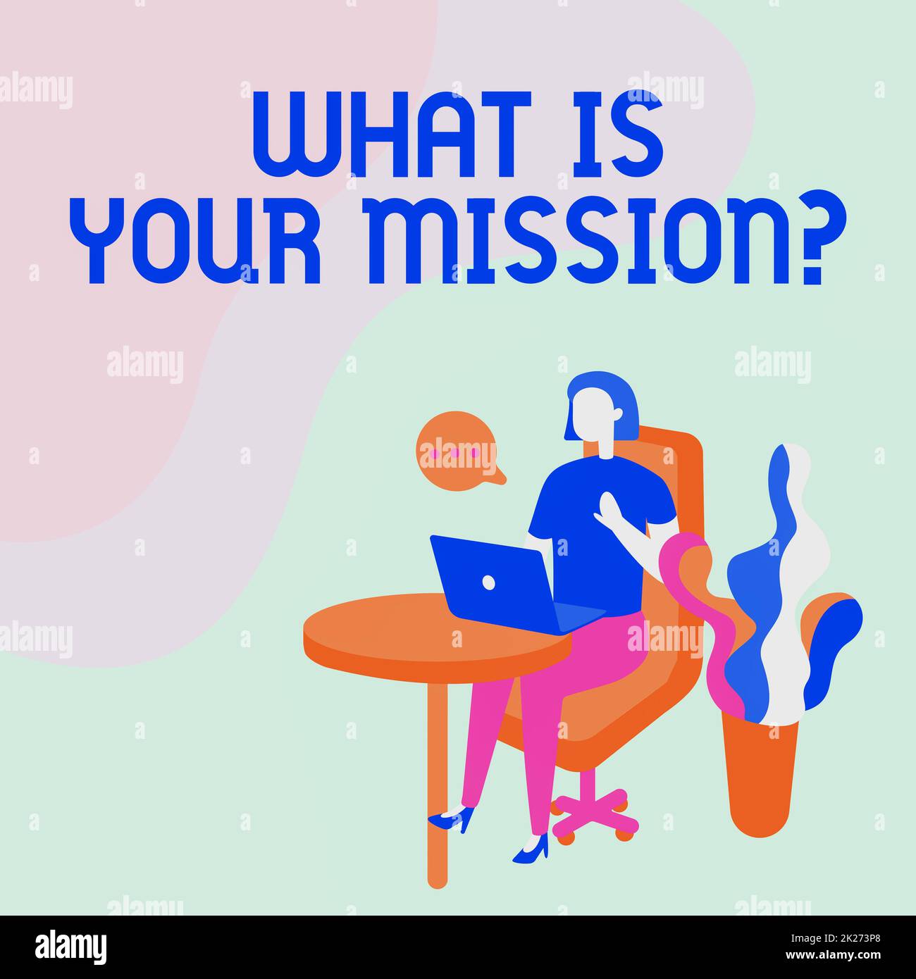 Text caption presenting What Is Your Mission Question. Business ...