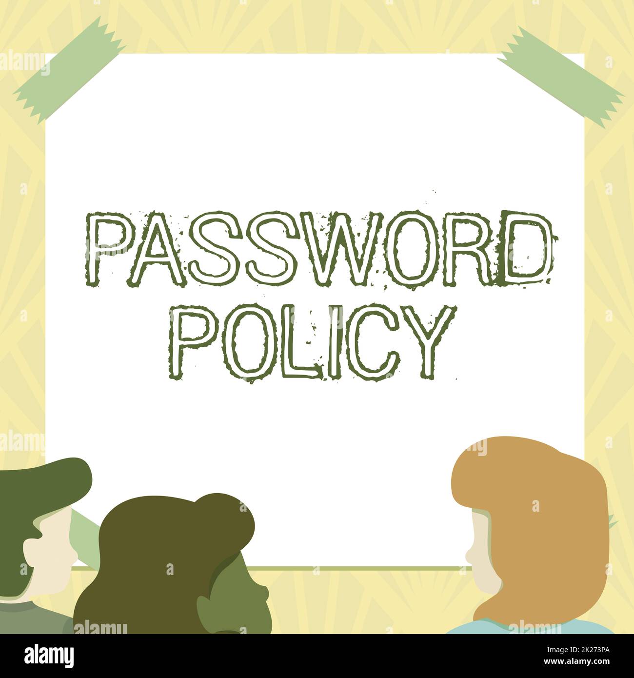 Conceptual Display Password Policy Business Approach First Line Of Protection Against Any