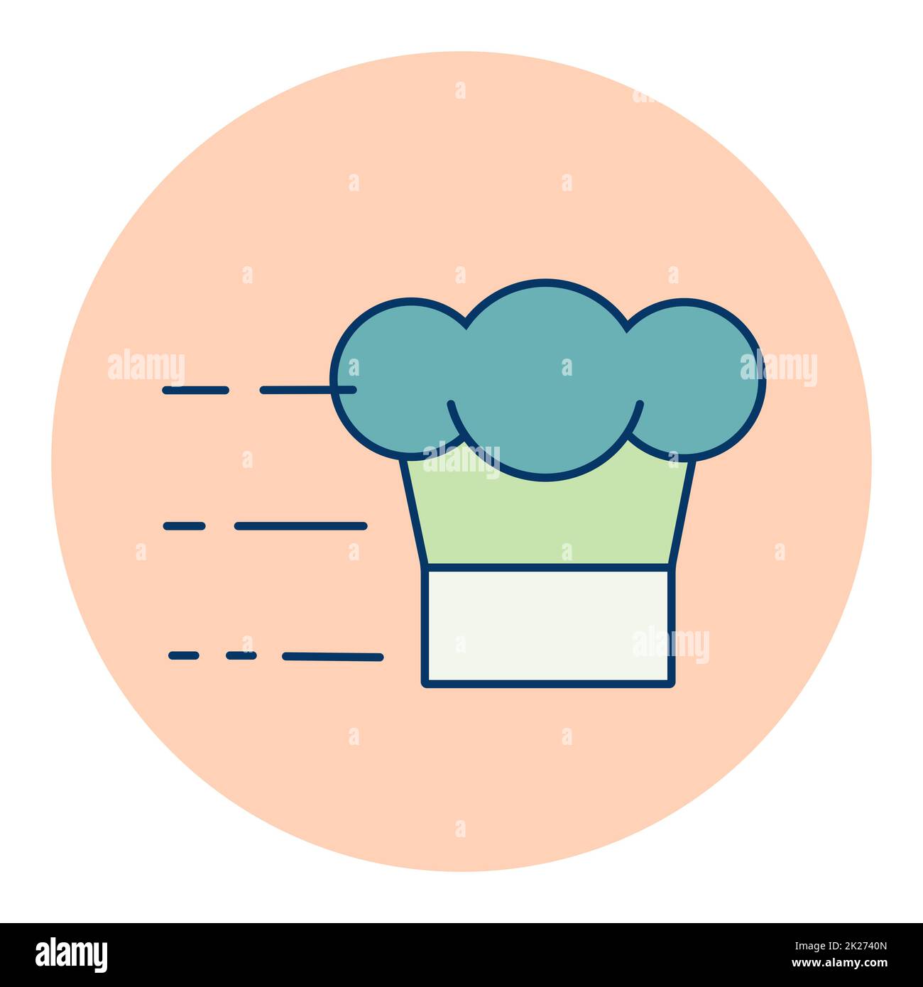 Fast delivery cook vector icon Stock Photo - Alamy