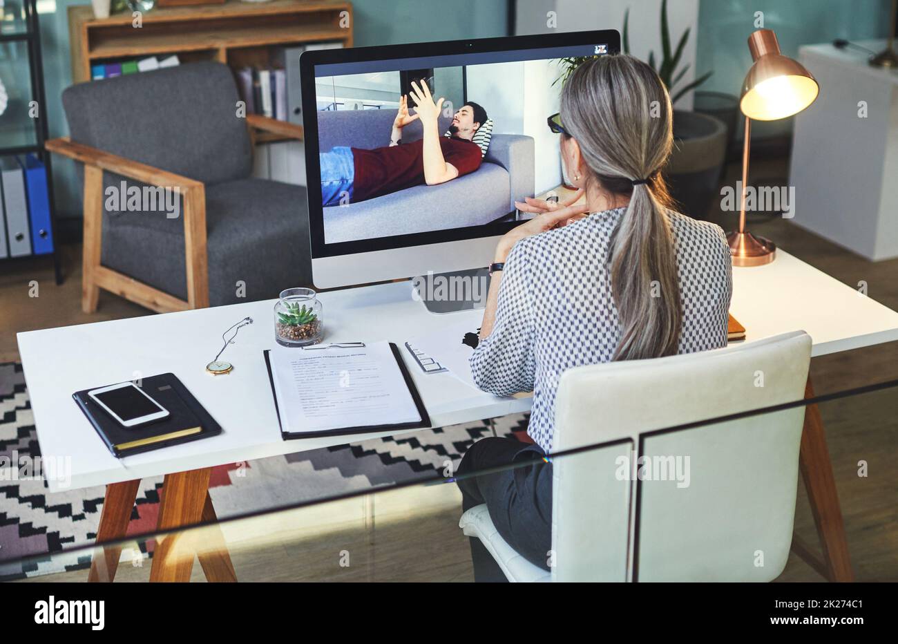 There's someone listening on the other line Stock Photo - Alamy