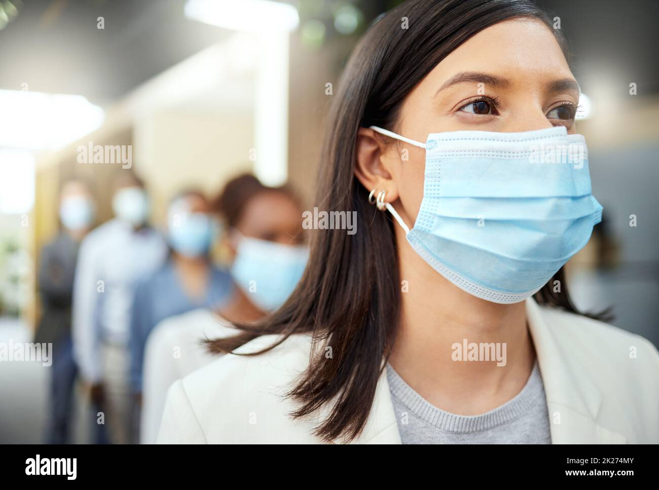 The safe way to work. Cropped shot of an attractive young businesswoman ...