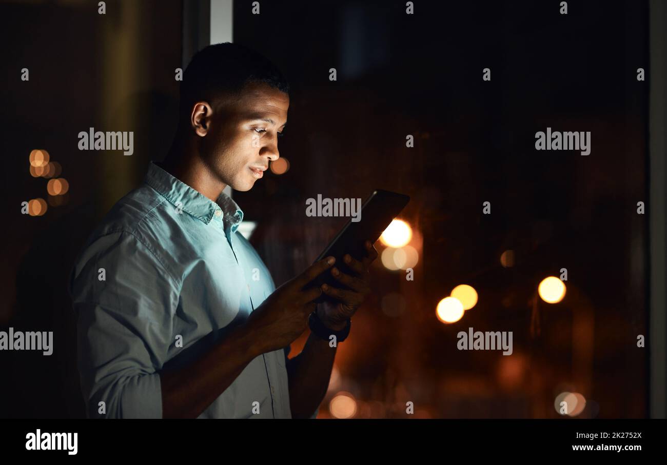 Keep the connection going strong. Shot of a handsome young businessman ...
