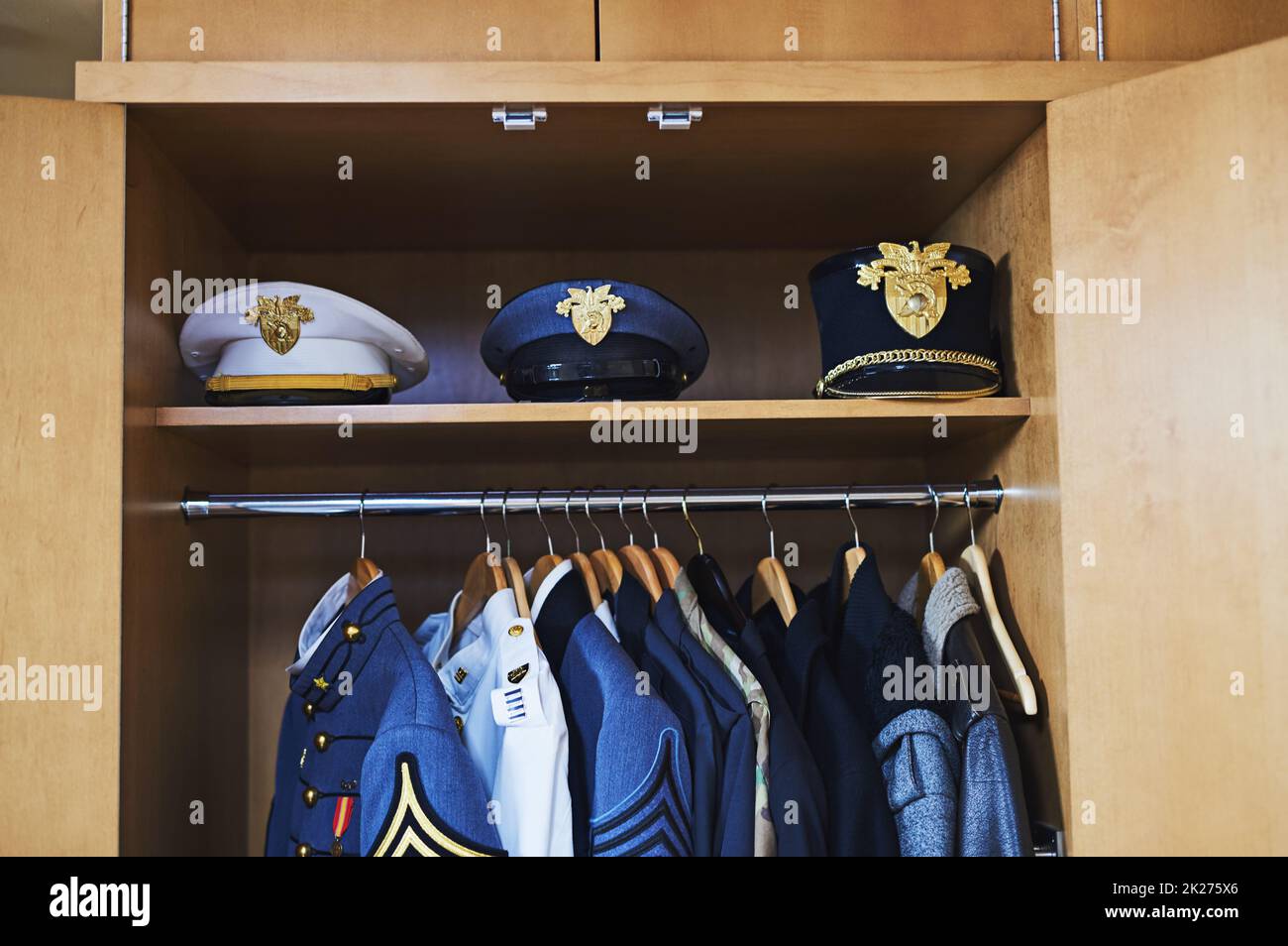 Military uniform and closet hi-res stock photography and images - Alamy