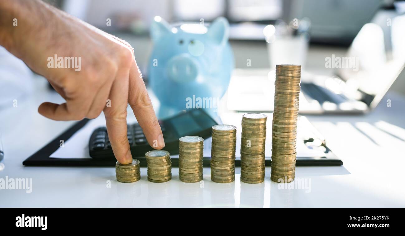 Money Graph And Financial Growth Stock Photo - Alamy