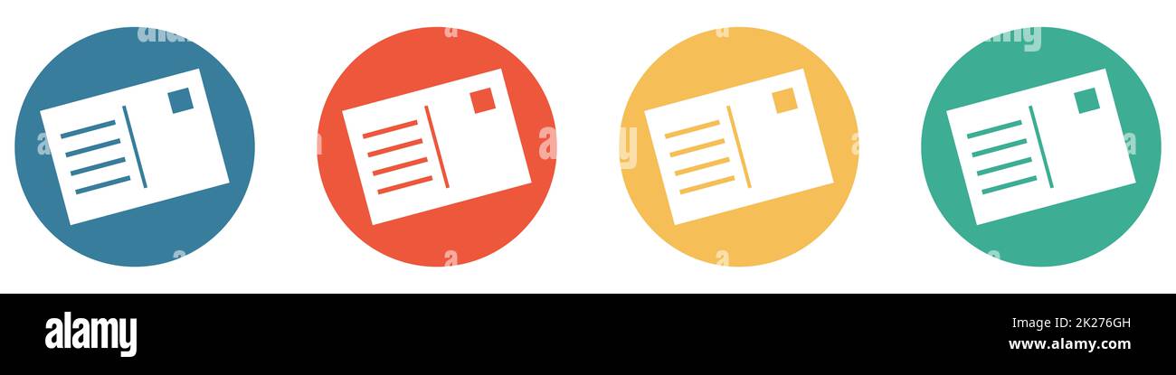 Colorful postcards hi-res stock photography and images - Alamy