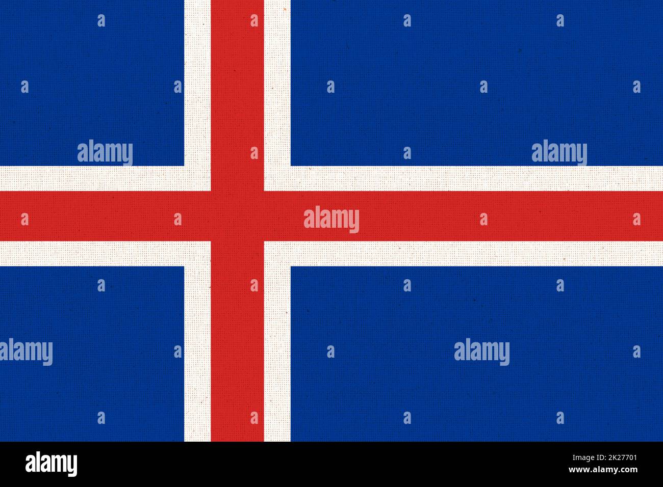 Icelandic national flag on textured background. Republic of Iceland ...