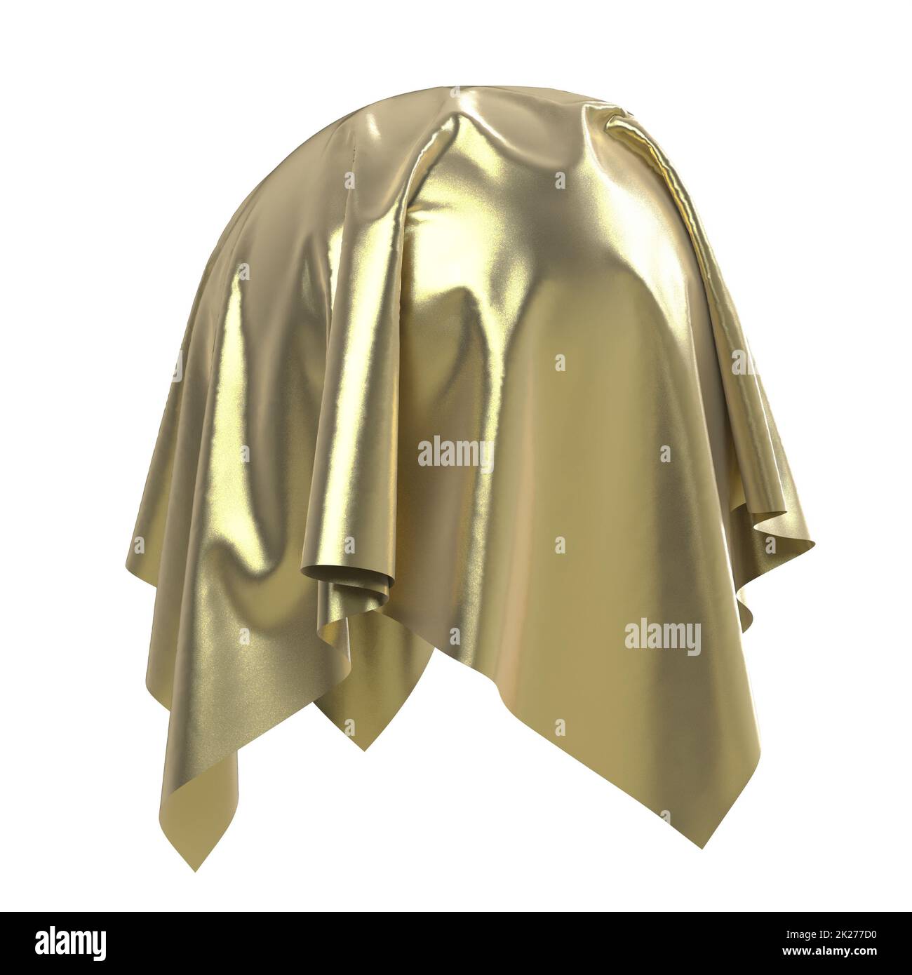 Sphere covered with golden shiny fabric Stock Photo - Alamy