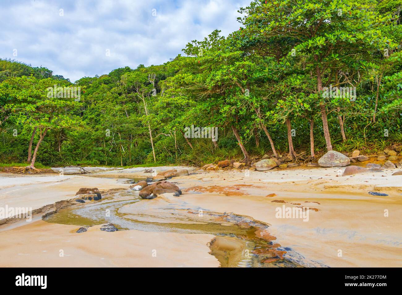 Big tropical natural island Ilha Grande Santo Antonio Beach Brazil ...