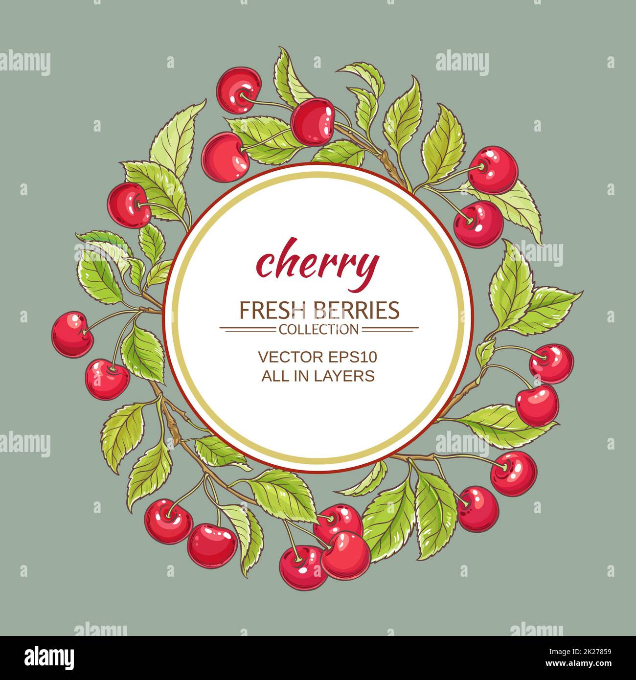 Cherry frame hi-res stock photography and images - Alamy