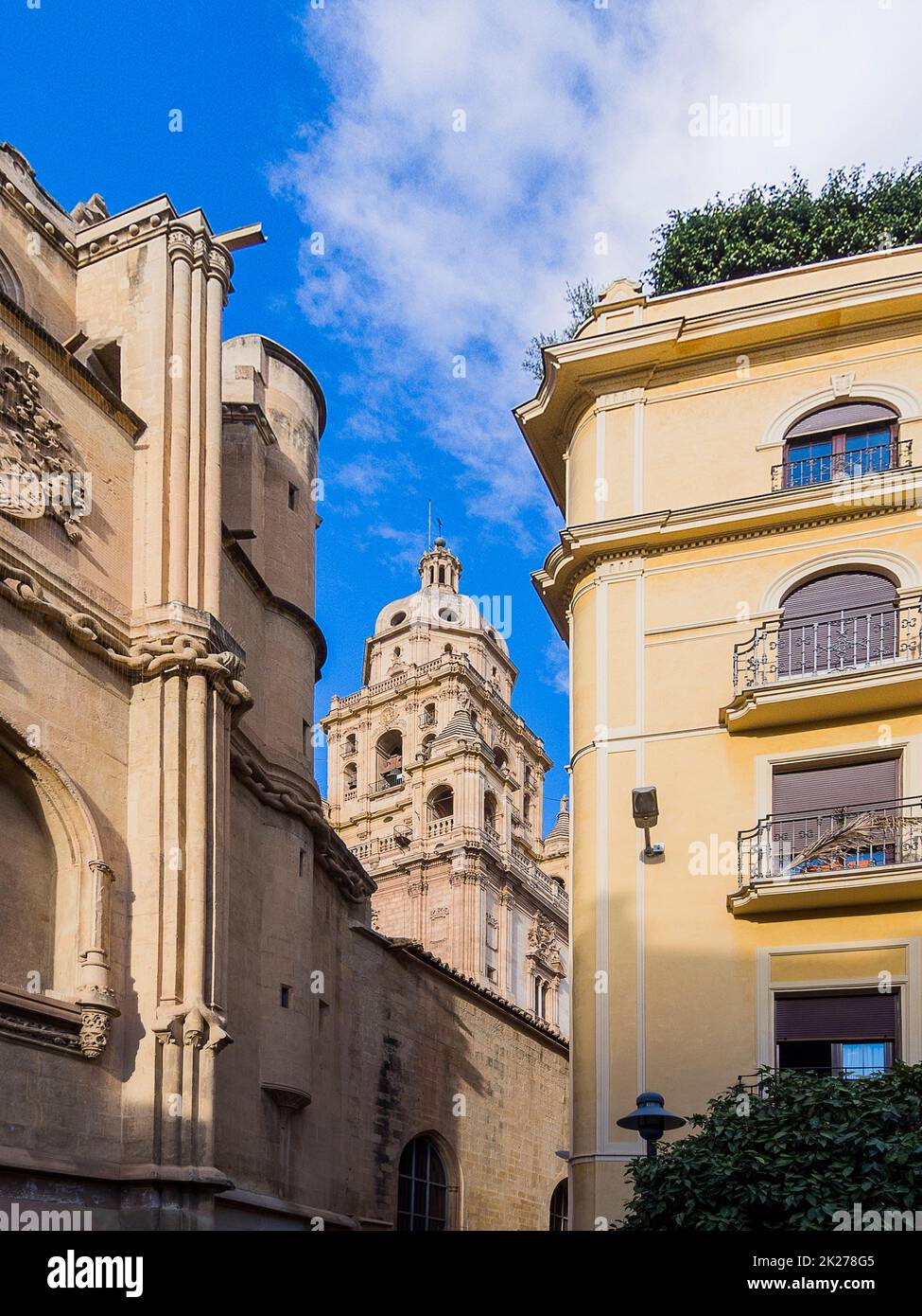Spain, Murcia - Cathedral - Santa MarÃ­a de Murcia at the Plaza ...