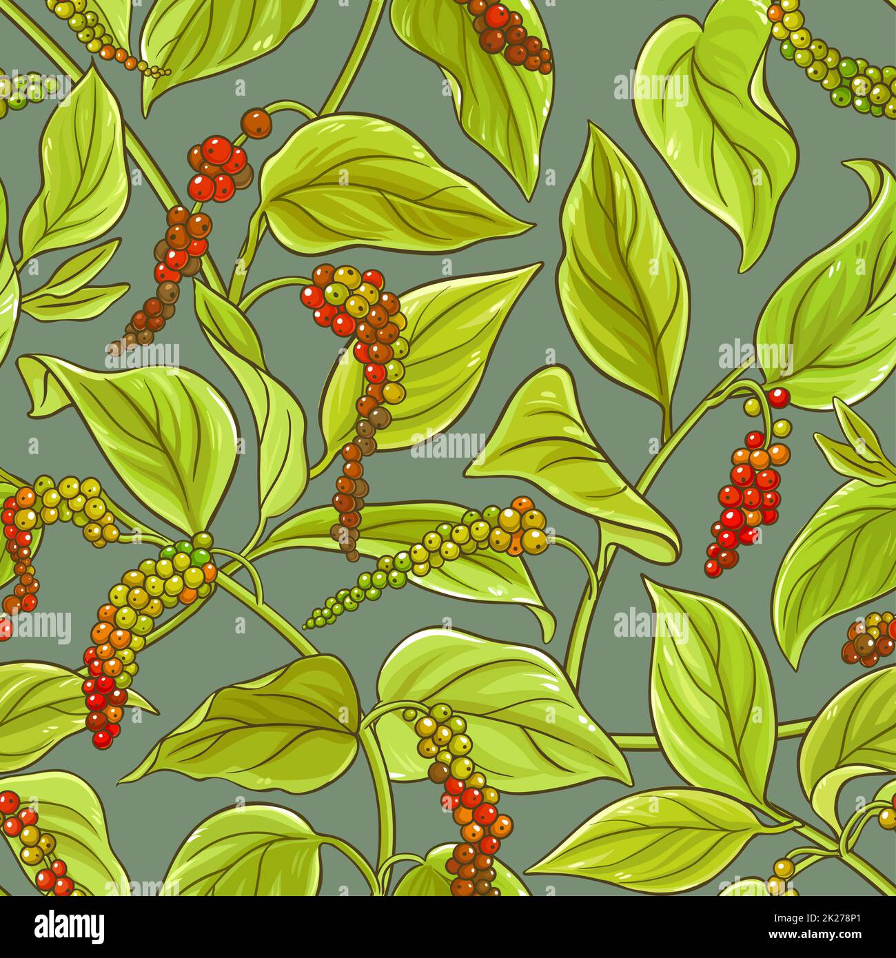 black ground pepper vector pattern Stock Photo - Alamy