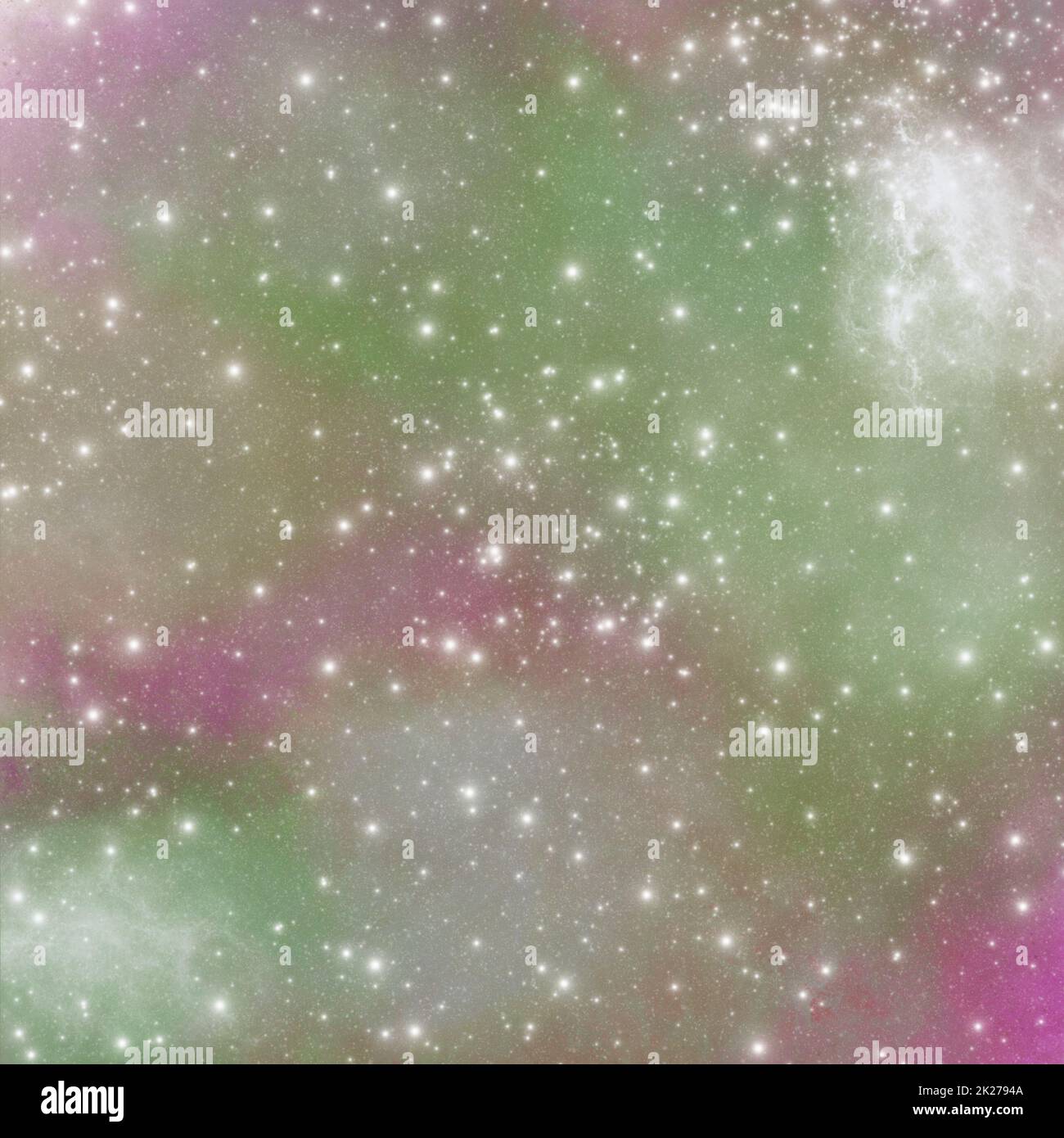 Nebula, cluster of stars in deep space. Science fiction art Stock Photo ...