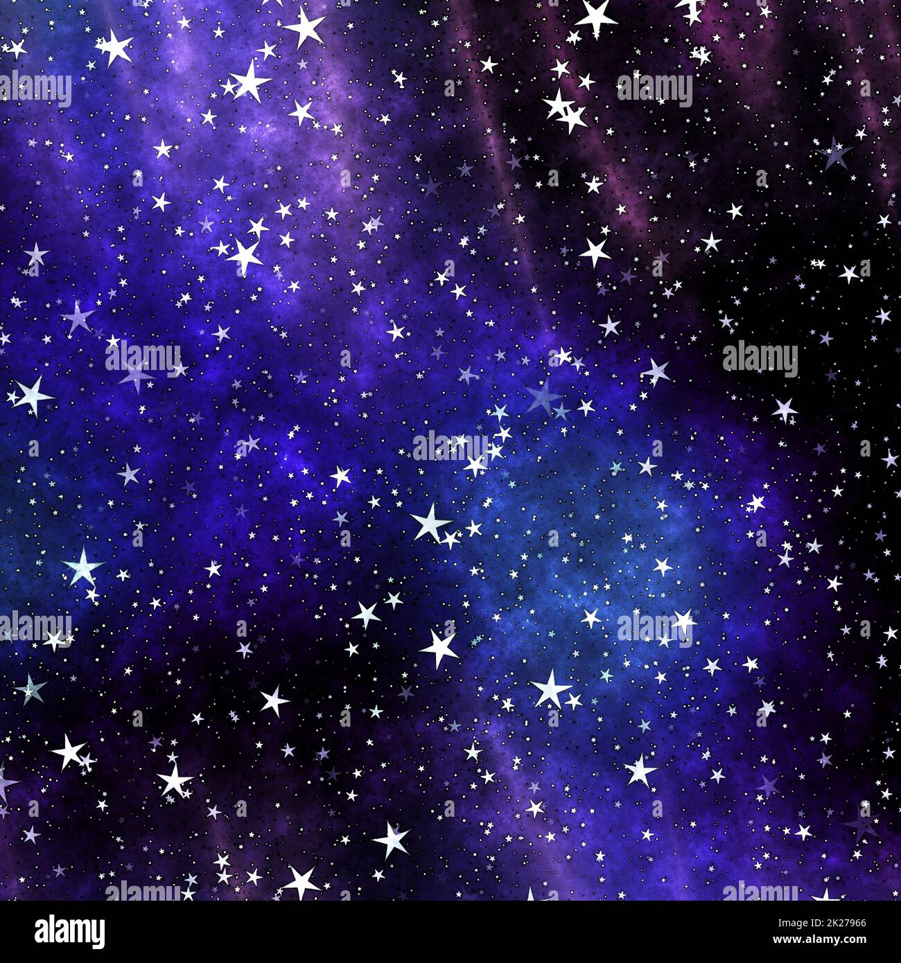 Nebula, cluster of stars in deep space. Science fiction art Stock Photo ...