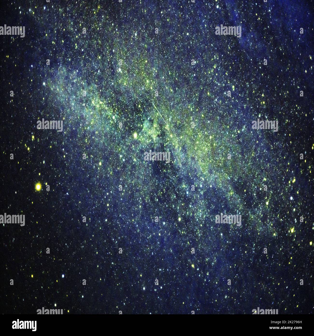 Nebula, cluster of stars in deep space. Science fiction art Stock Photo ...