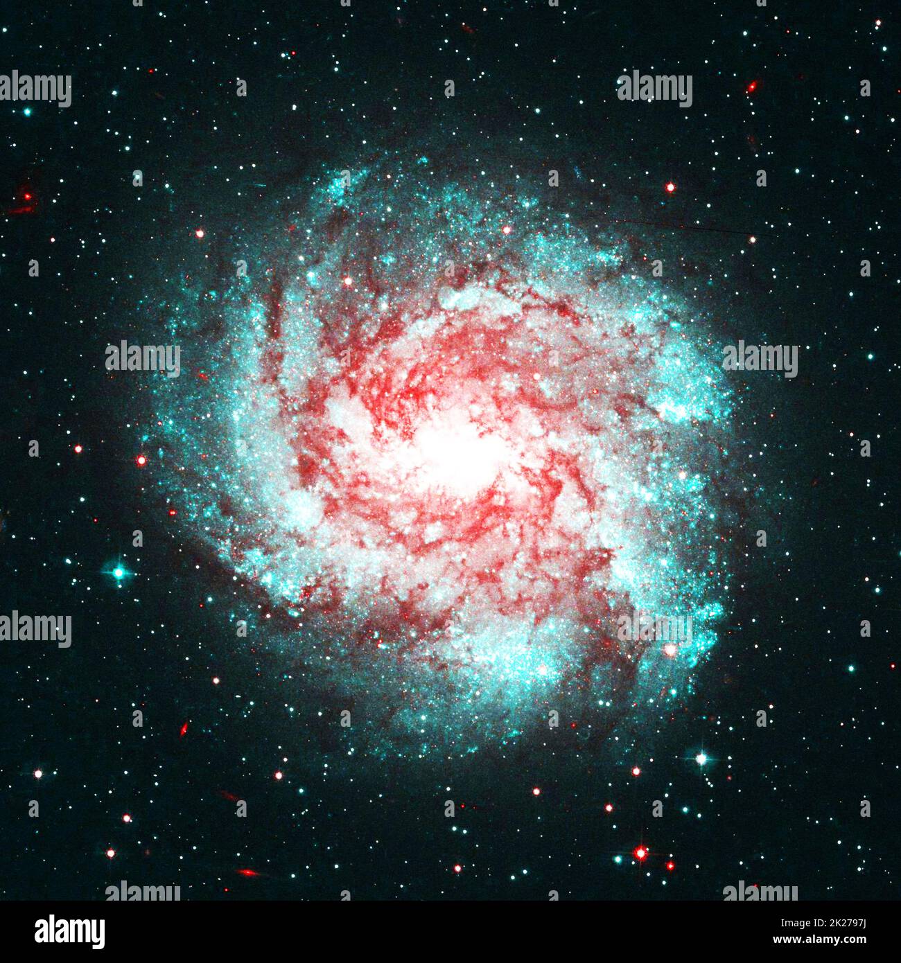 Nebula, cluster of stars in deep space. Science fiction art Stock Photo ...