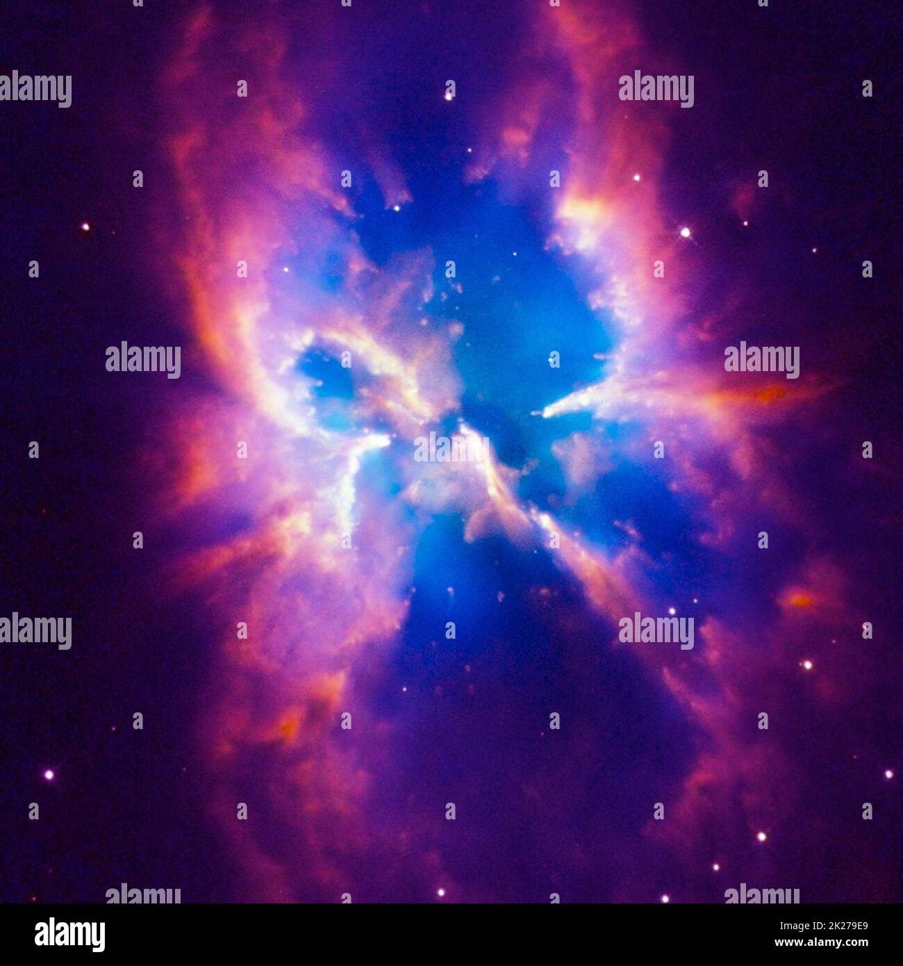 Nebula, cluster of stars in deep space. Science fiction art Stock Photo ...