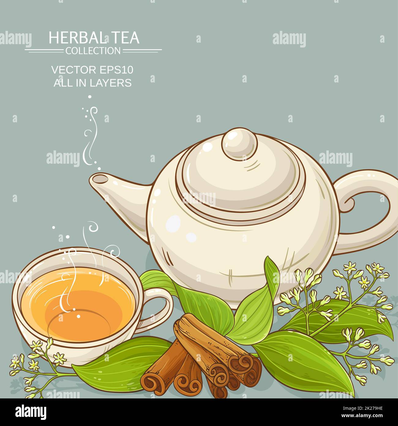 cinnamon tea illustration Stock Photo - Alamy