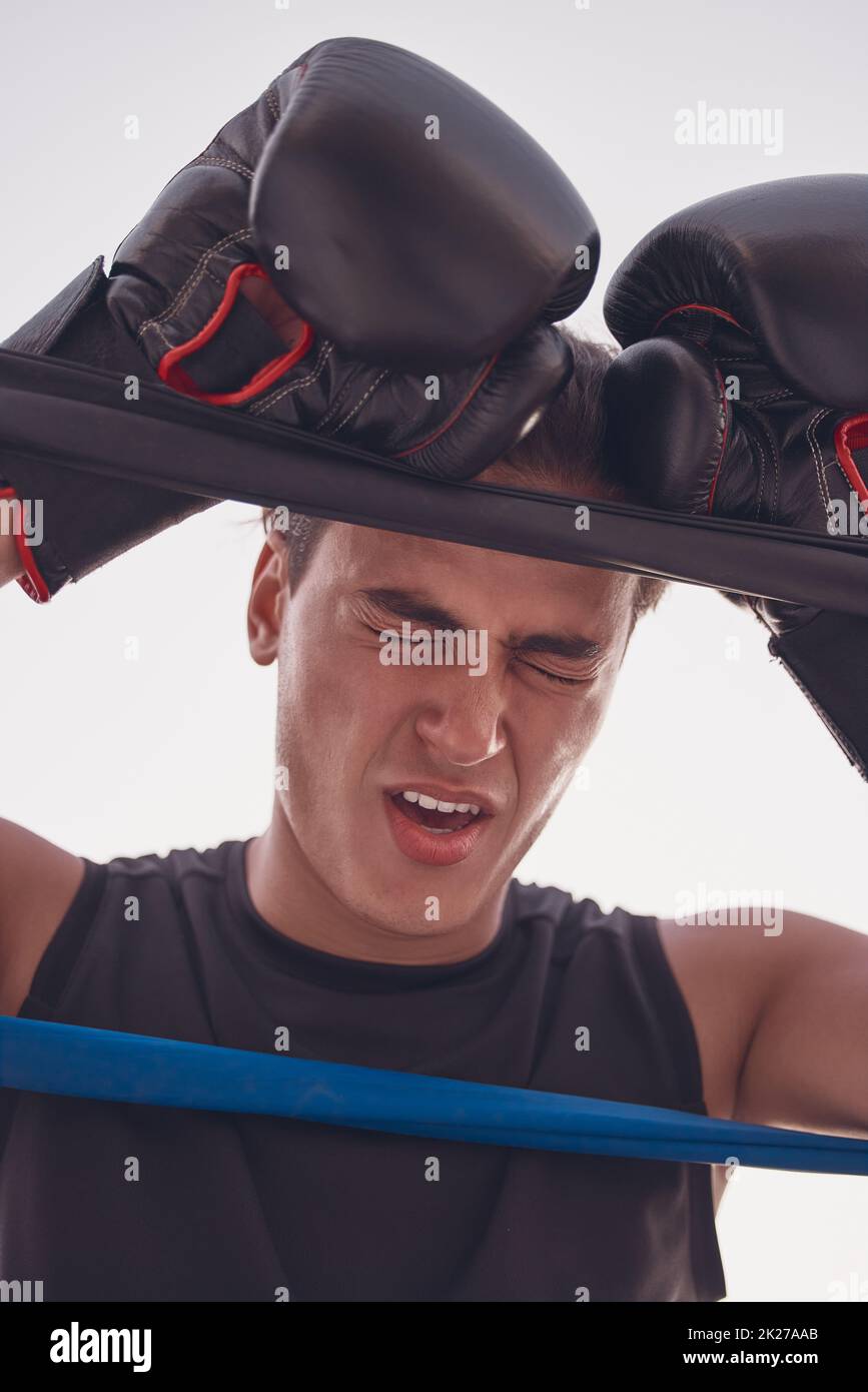 Pain and stress of boxing hi-res stock photography and images - Alamy