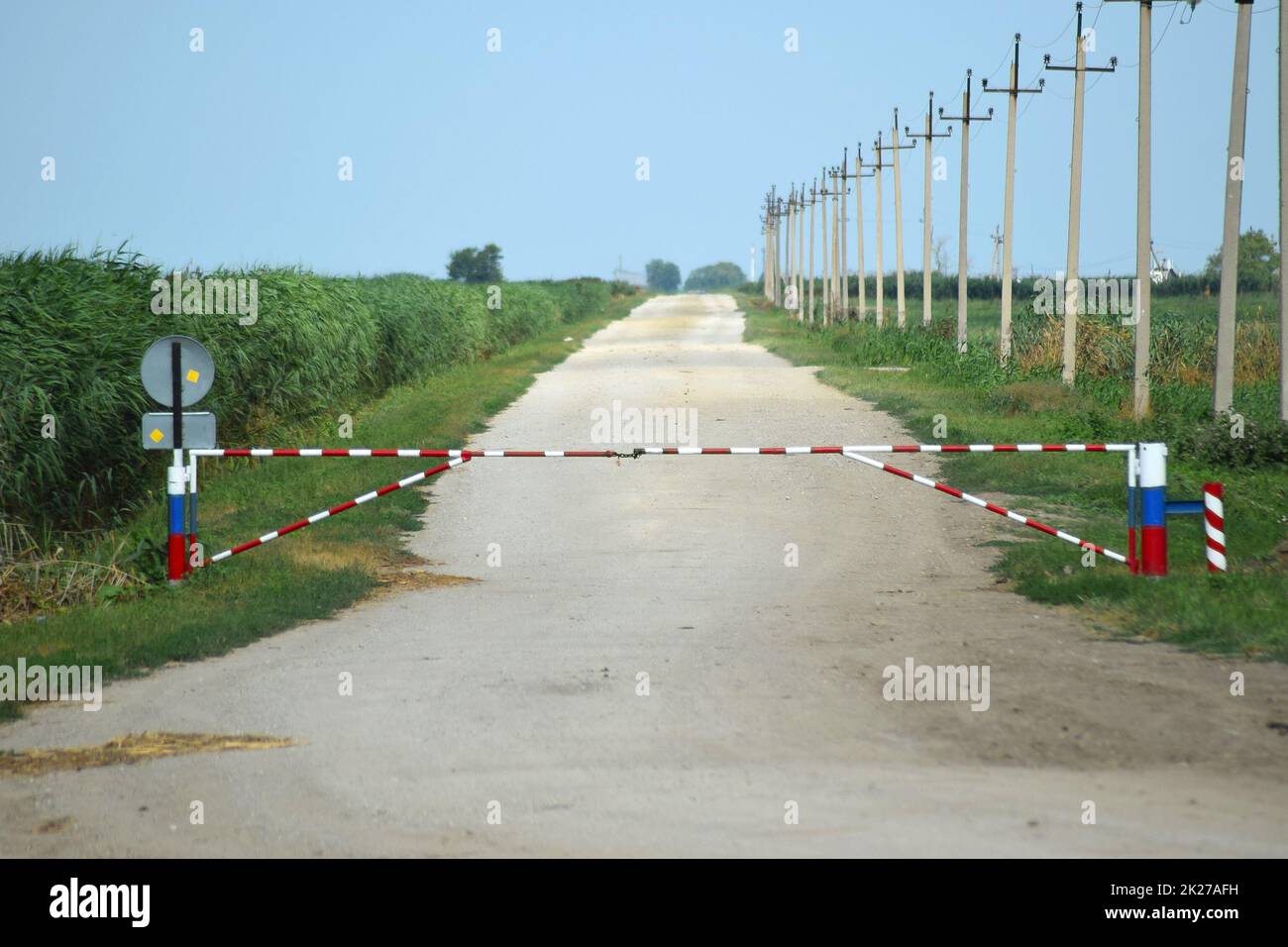 Closed safety barrier hi-res stock photography and images - Alamy