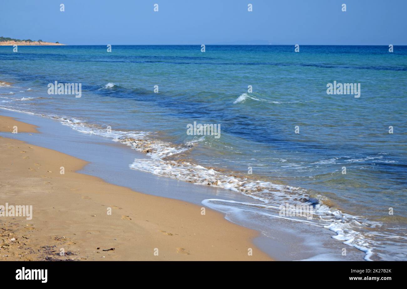 Strand auf Korfu Stock Photo - Alamy