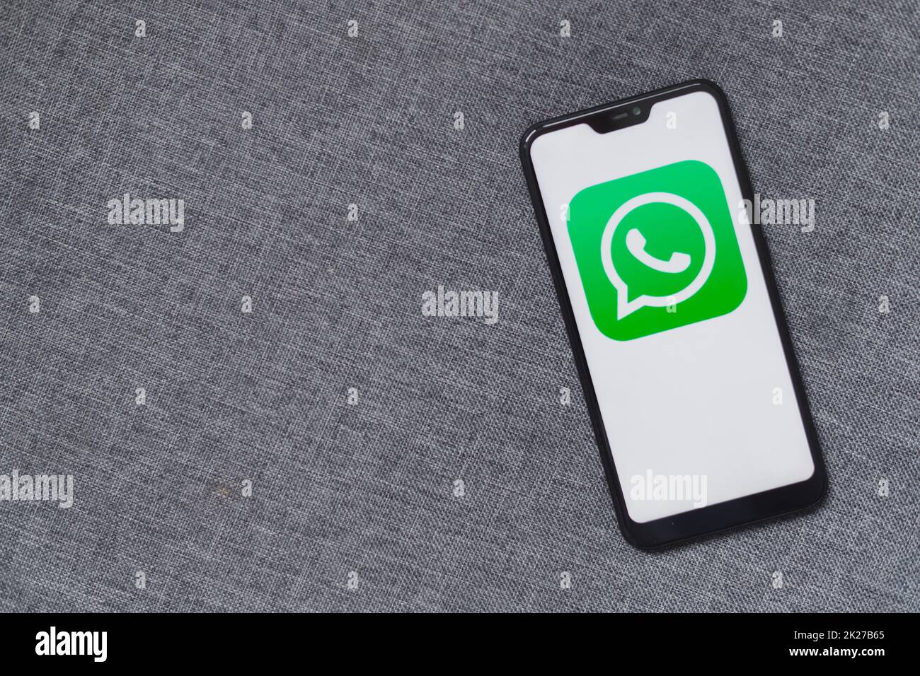 Minsk, Belarus - january 13, 2022: whatsapp application on the screen ...