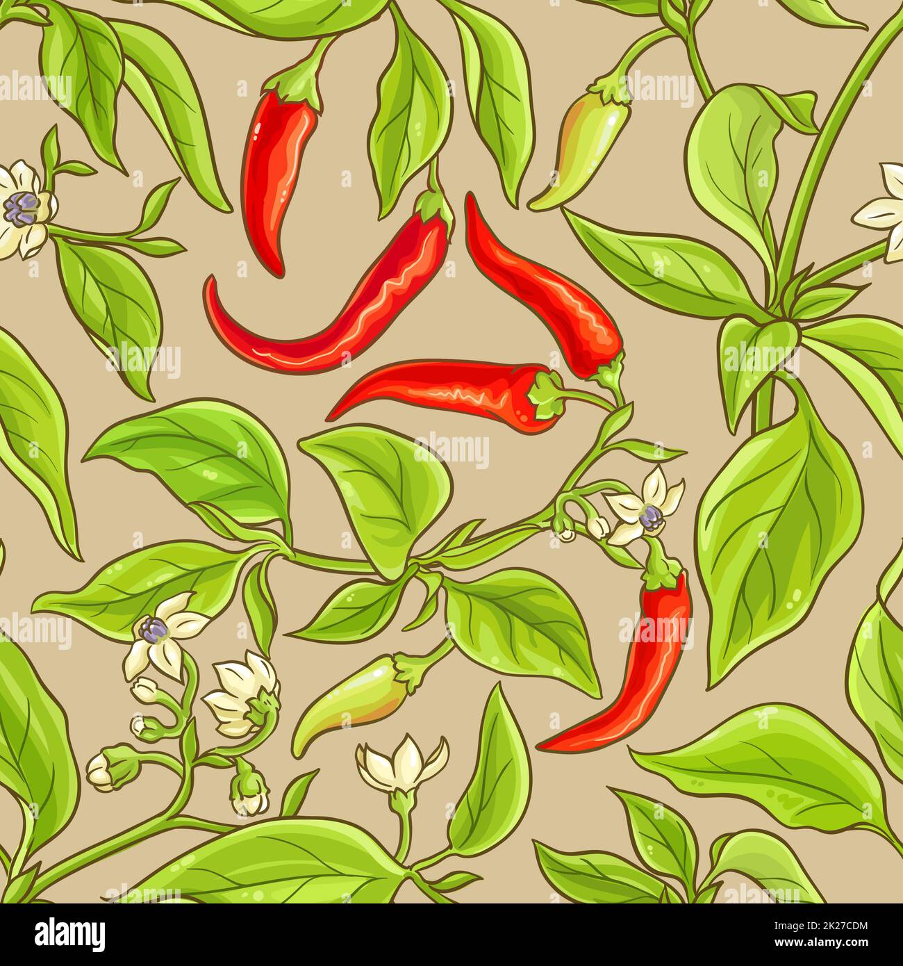 cayenne pepper pattern Stock Photo - Alamy
