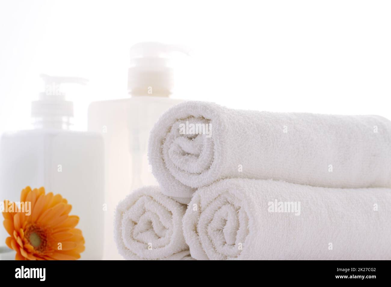 Hand-made soap and sea salt on grey bamboo mat Stock Photo - Alamy