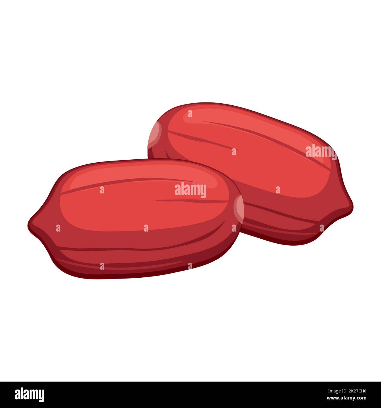 Realistic roasted peanut nuts white background - Vector Stock Photo - Alamy