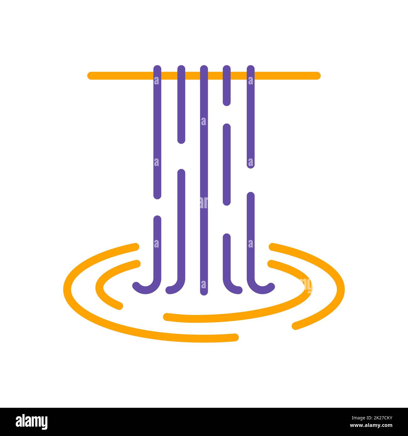 Waterfall icon background Cut Out Stock Images & Pictures - Alamy