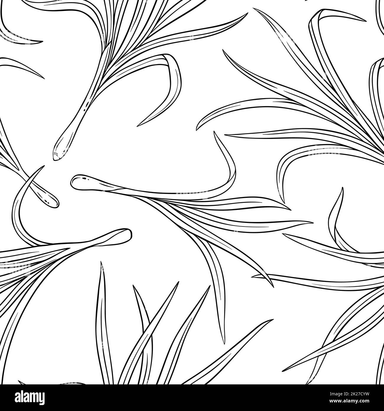 Seamless lemon leaf pattern Black and White Stock Photos & Images - Alamy