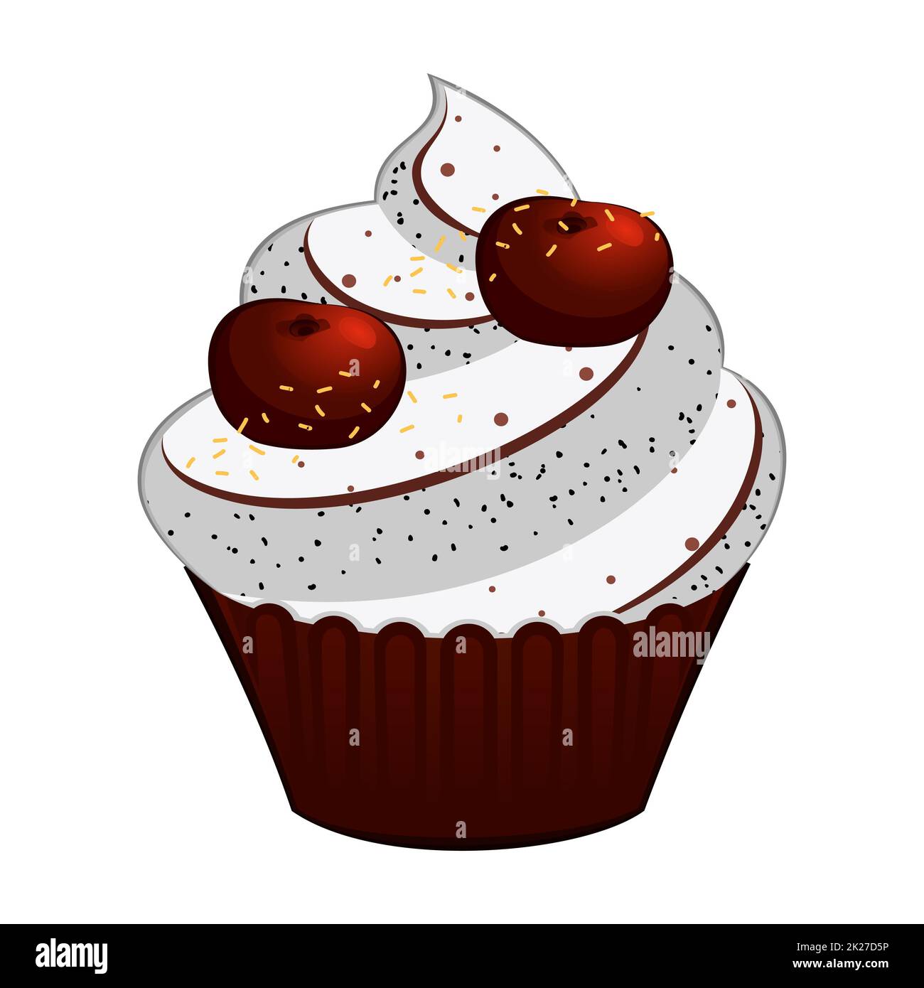 Realistic cooked freshly brewed coffee cup white background - Vector ...