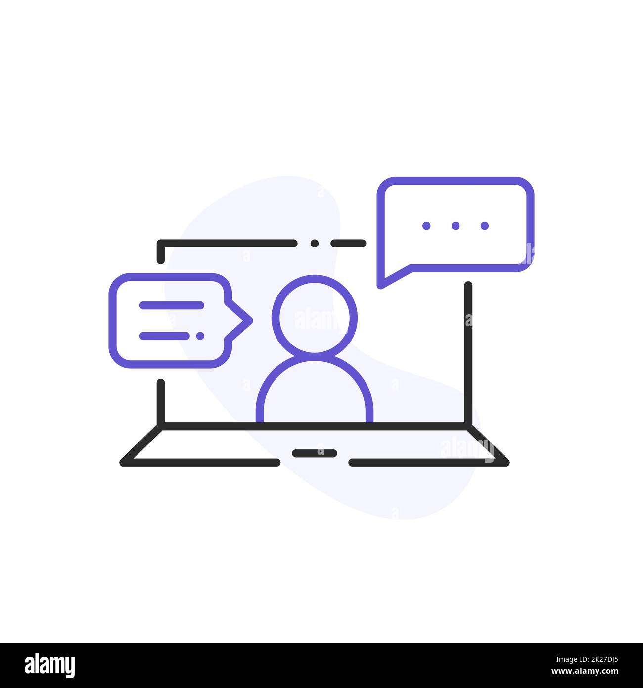 Online video conference meeting Cut Out Stock Images & Pictures - Alamy