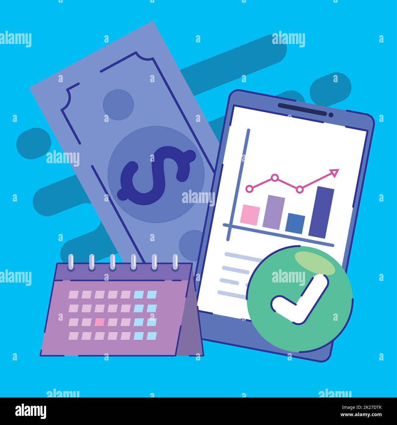 calendar and money income Stock Vector Image & Art - Alamy