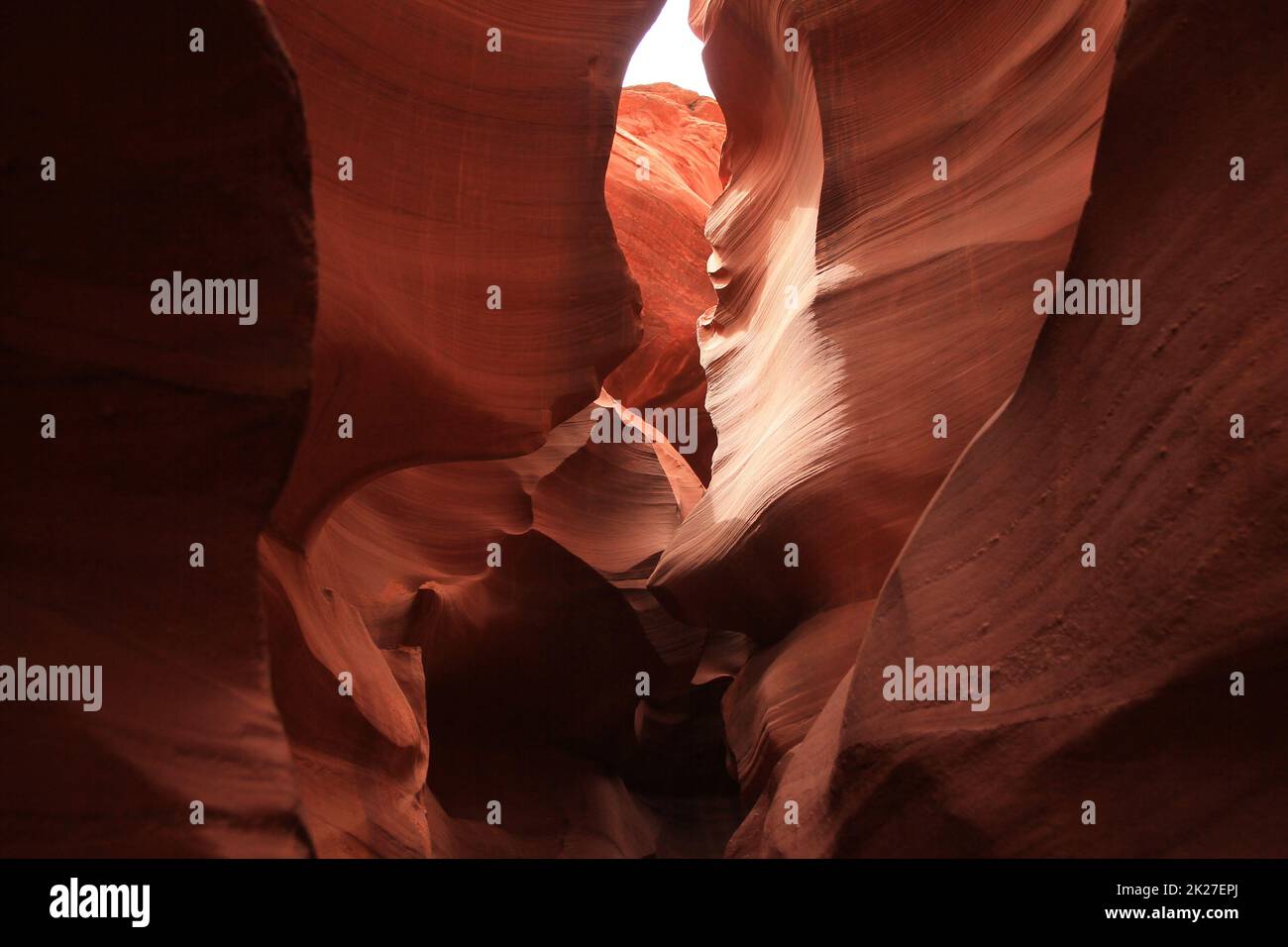 The narrow shapes created by the slot Antelope Canyon Stock Photo - Alamy